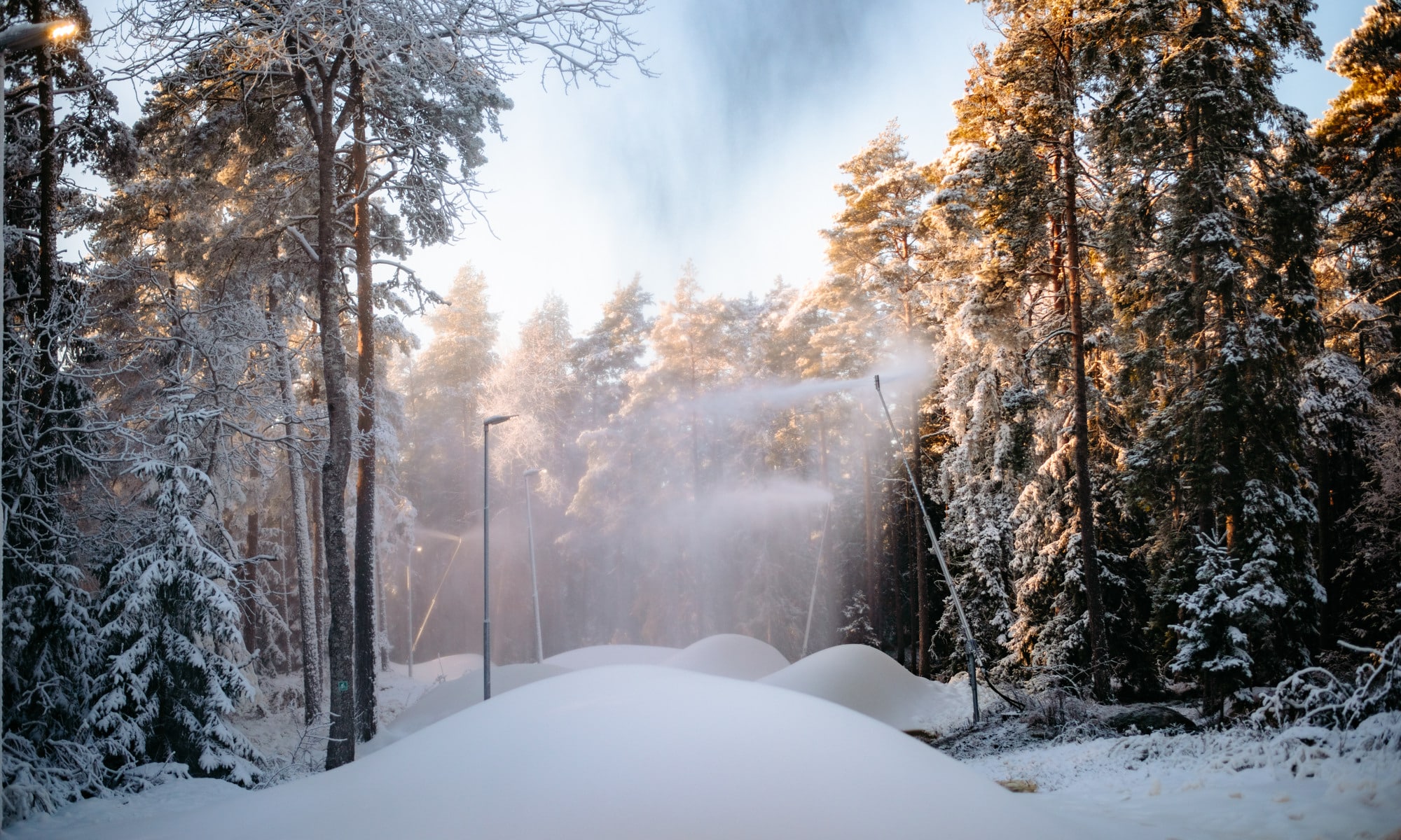Snöproduktion i full fart -Snöproduktionen är igång på Lida! - Lida ...